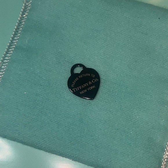 Tiffany & Co. | Jewelry | Tiffany Co Small Titanium Rtt Heart Pendant ...